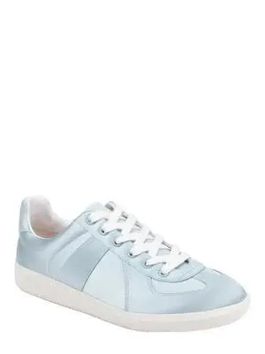 Badgley Mischka Imara Lace Up Sneakers - Mist Blue Satin