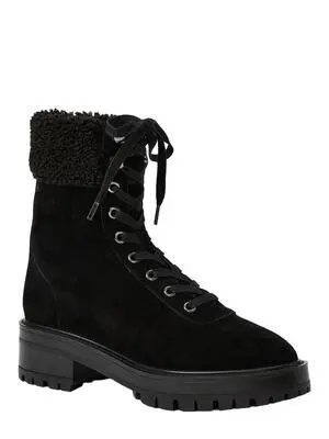 Paige Briar Faux Shearling Bootie - Black