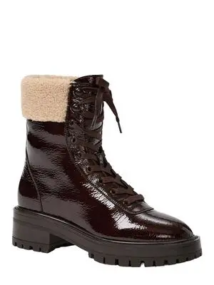 Paige Briar Faux Shearling Bootie - Chocolate