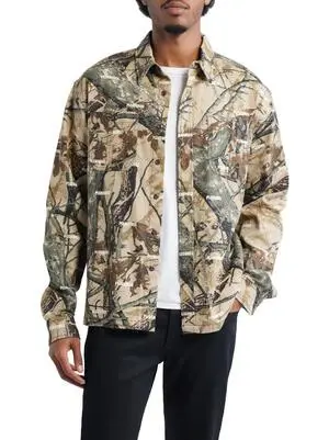 PLEASURES Sensation Hunting Uflage Hunting Button-up Shirt - Camo