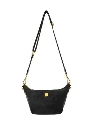 THINK ROYLN Moonbeam Suede Shoulder Bag - Black Suede Leather