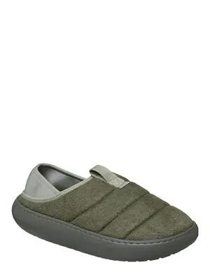 CROCS Classic Vegan Suede Quilted Slip-on Shoe - Galactic Grey