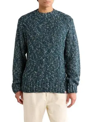 Carhartt Work In Progress Kyloe Crewneck Sweater Deep Lagoon Heather