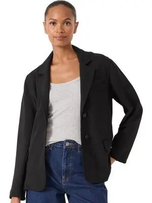 HUSH Relaxed Ponte Blazer - Black