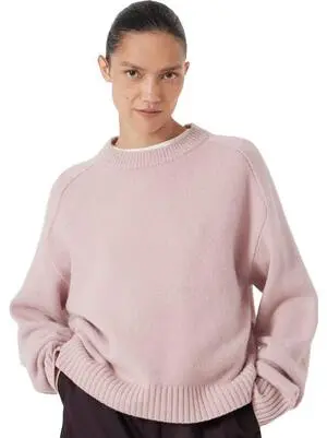 HUSH Nina Merino Wool Sweater - Blush Pink