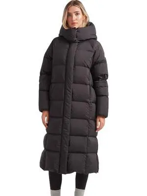 JACK1T Ultra Long Puffer Down Coat Black/stone