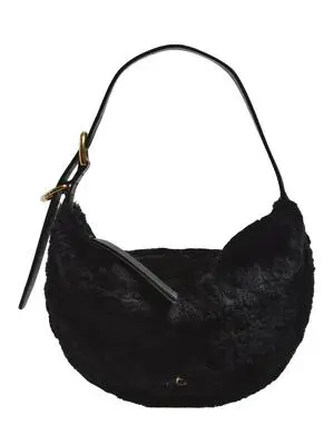 Rag & Bone Mercer Small Shearling Hobo - Black