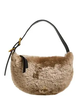 Rag & Bone Rag & Bone Mercer Small Shearling Hobo Mink