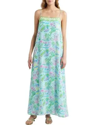 Lilly Pulitzer® Amalfi Silk Sundress - Pond Blue