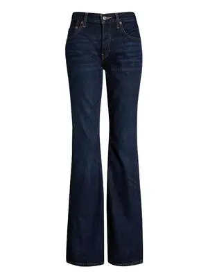 RE/DONE Twisted Mid-rise Bootcut Jeans - Dark Lady Blue