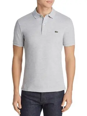 Lacoste Petit Pique Slim Fit Polo Shirt - Silver