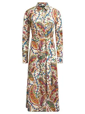 Etro Paisley Midi Shirtdress - Print On W
