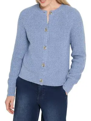 NIC+ZOE Waffle Tuck Cardigan - Dusty Moon