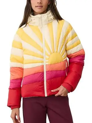 Marine Layer Puffer Jacket - Warm Burst