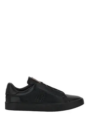 Boggi Milano Essence Leather Training Sneakers - Black