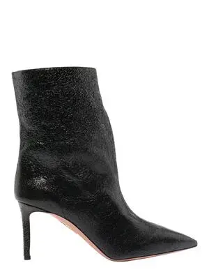 AQUAZZURA Matignon 75mm Ankle Boots - Black