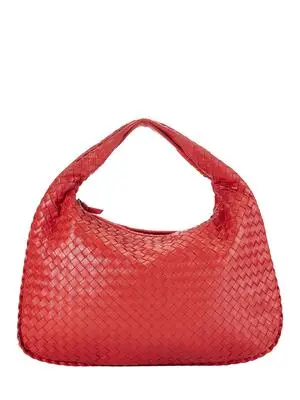 Bottega Veneta Intrecciato Veneta Hobo - Red