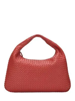 Bottega Veneta Intrecciato Veneta Hobo - Red