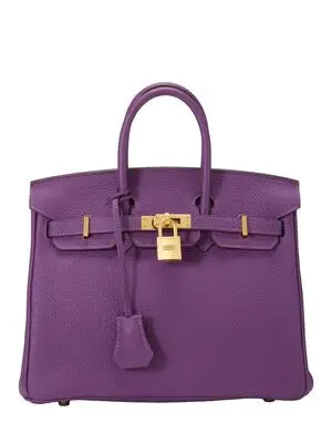 Hermès Togo Horseshoe Birkin 25 - Anemone