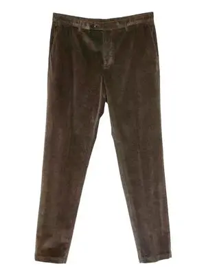 MICHAEL COAL Corduroy Cotton Trousers - Brown
