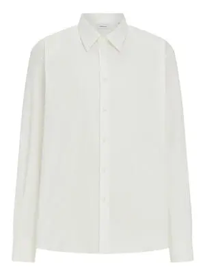 FERRAGAMO Shirt With Tonal Embroidered F - White