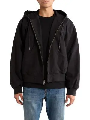 Bp. Hooded Lined Canvas Jacket - Black Washed