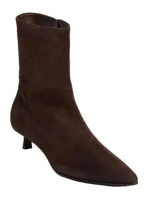 JIMMY CHOO Lory Kitten Heel Ankle Boot - Chocolate