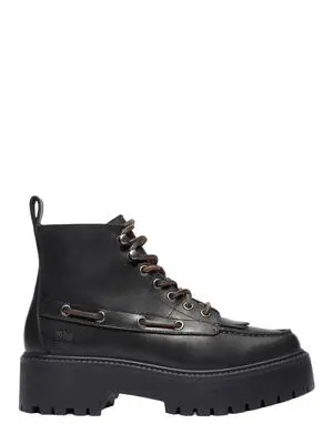 Timberland Stone Street Mid Platform Kiltie Boots - Black