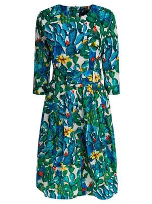 Samantha Sung Printed Dress - Green