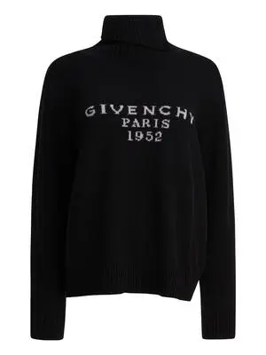 Givenchy Paris 1952' Turtleneck Sweater - Black