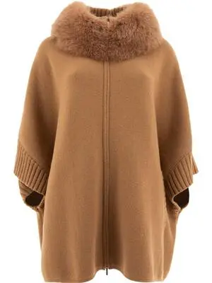 GIOVI Wool And Cashmere Poncho - Beige