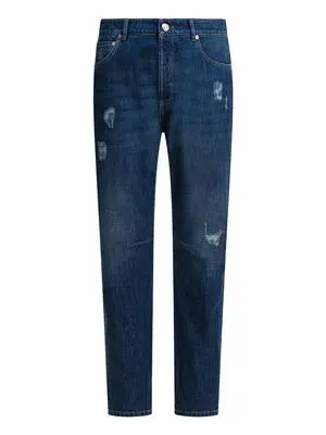 Brunello Cucinelli Leisure Fit Five-pocket Jeans - Blue