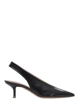 LELLA BALDI Pointed Toe Slingback Heeled Shoes - Black