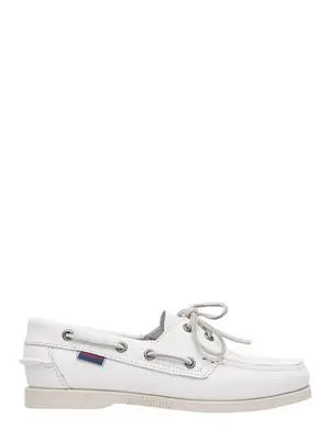 SEBAGO Leather Lace-up Loafers - White