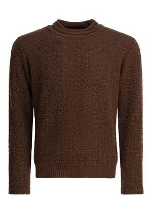RAKKI Notre Dame Crewneck Sweater - Brown