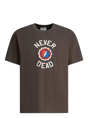 THISISNEVERTHAT® Gd Never Dead' T Shirt - Brown