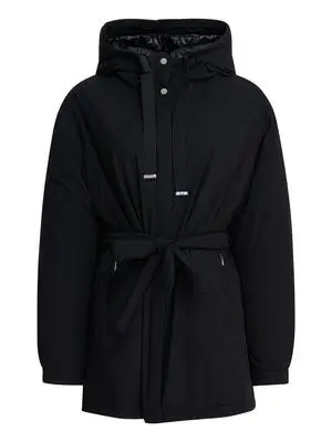 Herno Nylon Hooded Jacket - Black
