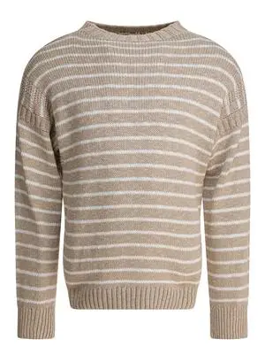 ALEX MILL Harbor Crewneck Sweater - Beige