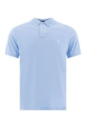 Polo Ralph Lauren Pique Polo Shirt - Light Blue