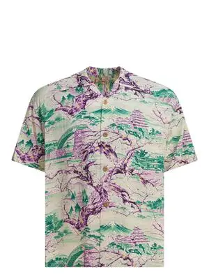 SUN SURF Scenery Of Japan' Shirt - Green