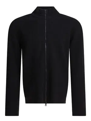 C.P. COMPANY Zippered Merino Wool Sweater - Black
