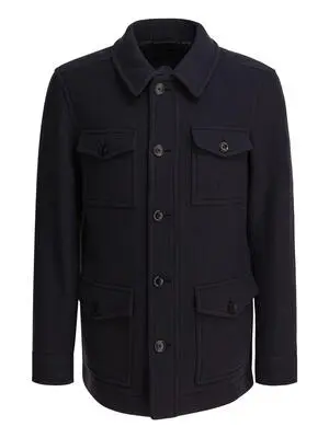 TOM FORD Four-pocket Sharp Twill Jacket - Blue
