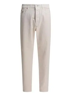 Brunello Cucinelli Five-pocket Denim Pants - White