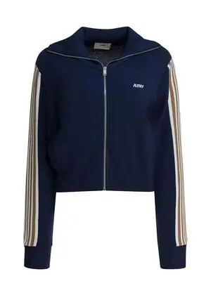 AUTRY Viscose-blend Zippered Sweatshirt - Blue