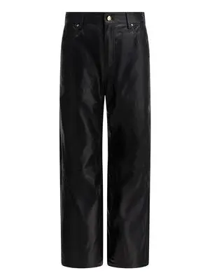 Max & Moi Leather Trousers - Black