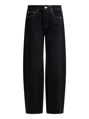R2 W Wide Leg Trousers - Black