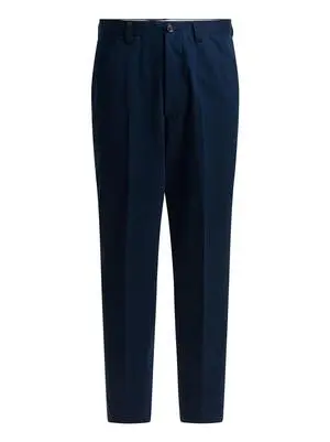 Brunello Cucinelli Tapered Cotton Pants - Blue