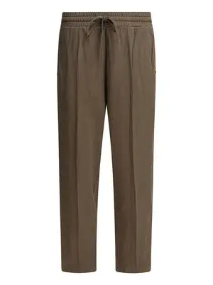ALTUM Cotton Drawstring Trousers - Green