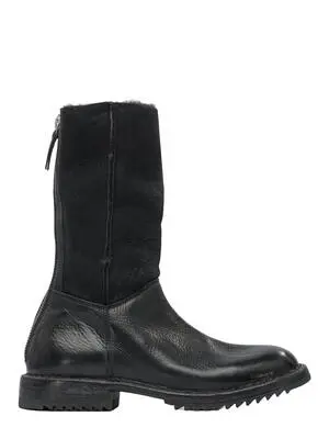 Moma Rick Zippered Ankle Boots - Black