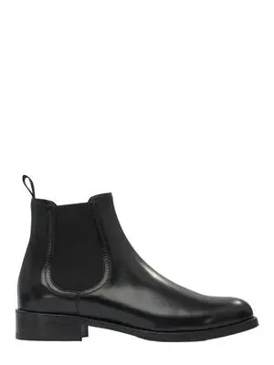 MARETTO Leather Ankle Boots - Black